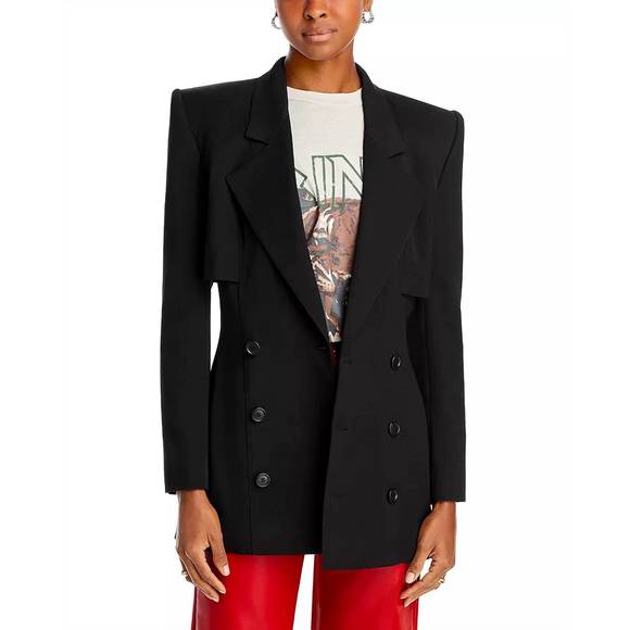 Frame Denim | Jackets & Coats | New Frame Fitted Storm Flap Blazer In ...